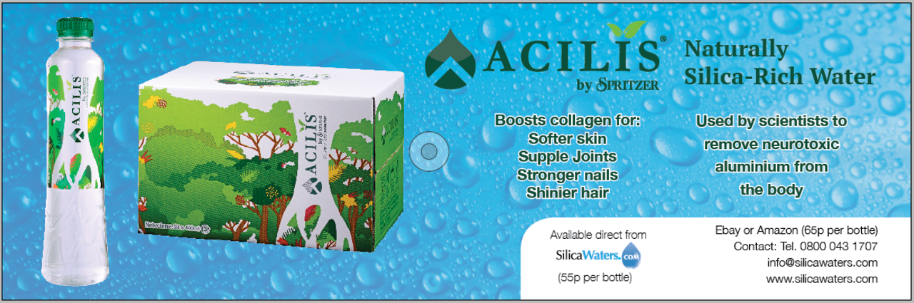 New Silica Rich Mineral Water | Acilis advert 2